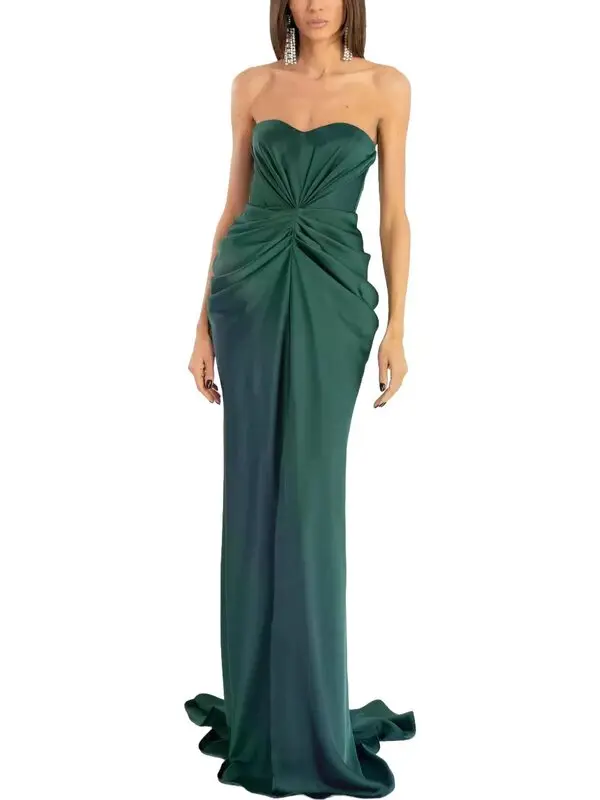 ANA RADU Strapless Maxi Dress - Green