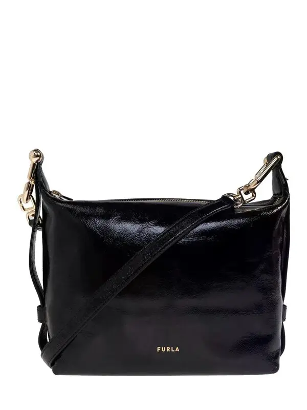 Furla Leather Shoulder Bag - Black