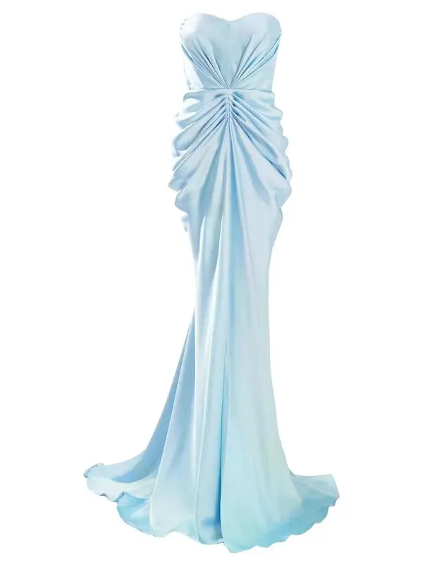 ANA RADU Strapless Maxi Dress - Blue