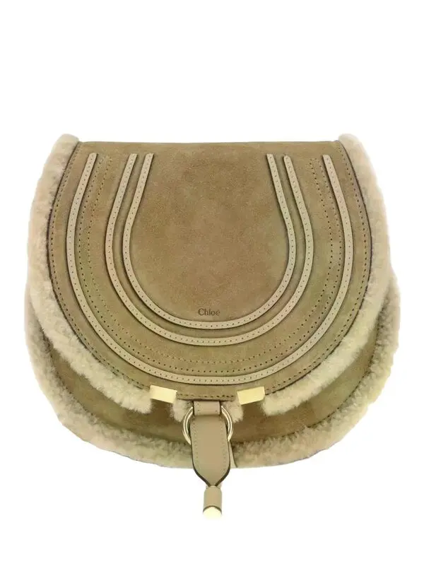 Chloé Marcie Saddle Cross Body Bag - Neutrals