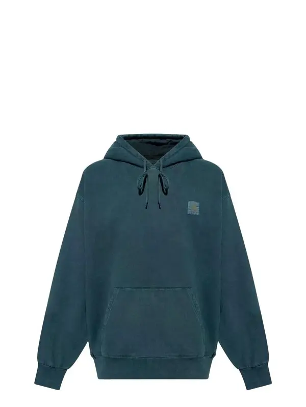 Carhartt Work In Progress Logo-patch Hoodie - Blue
