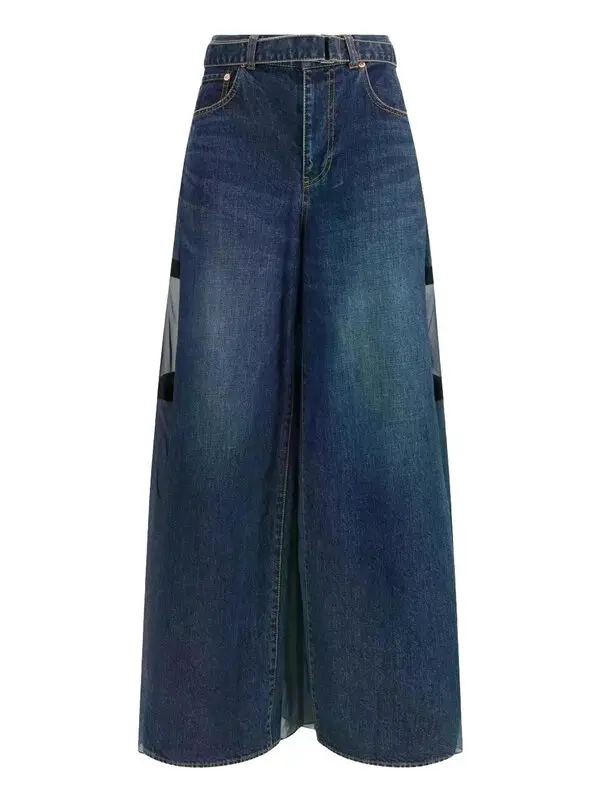 Sacai Paneled Denim - Blue