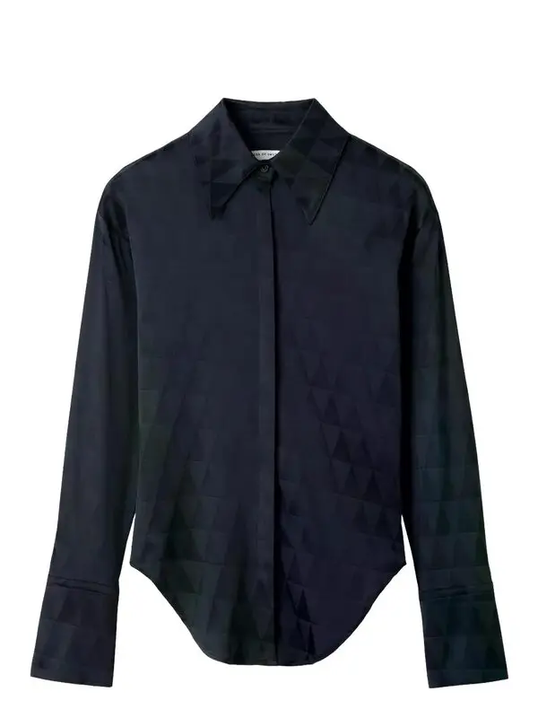 Tiger Of Sweden Geometric-pattern Shirt - Black