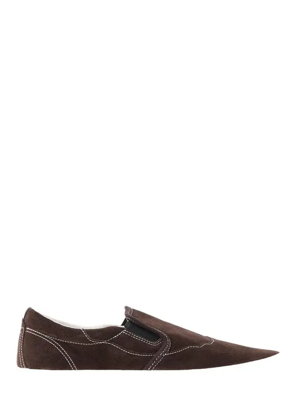 OMNI Lister Suede Slip-on Sneakers - Brown