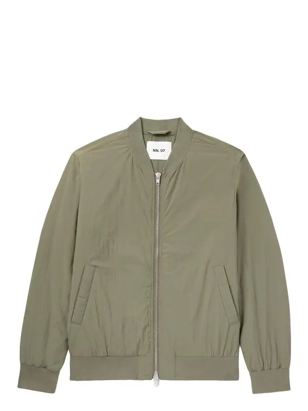 Nn07 Dixon 8280 Padded Recycled-shell Bomber Jacket - Green