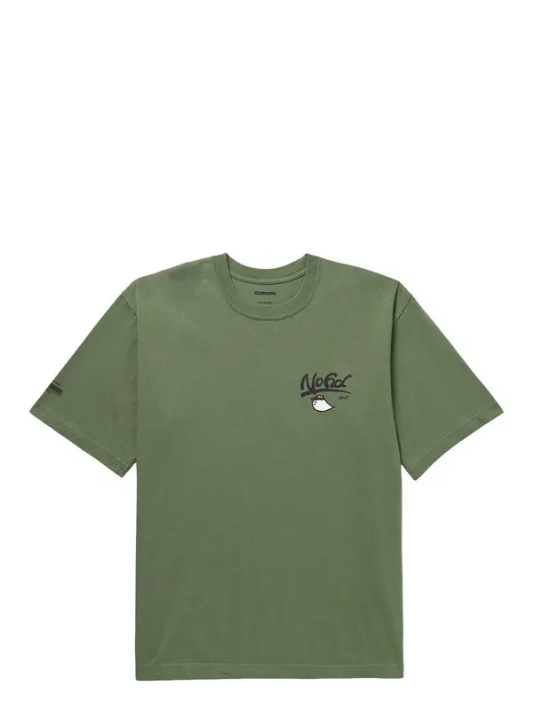 NEIGHBORHOOD Printed Cotton-jersey T-shirt - Green