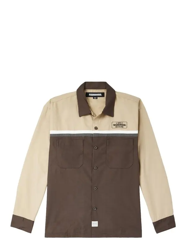 NEIGHBORHOOD Two-tone Poplin Jacket - Brown