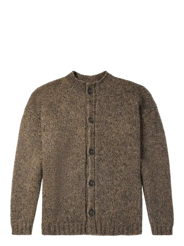 Massimo Alba Orfeo Oversized Wool-blend Cardigan - Brown