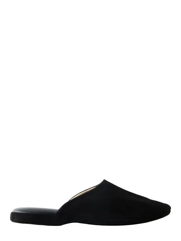Charvet Suede Slippers - Black