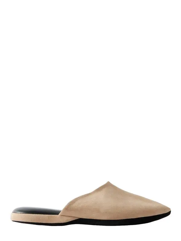 Charvet Suede Slippers - Neutrals