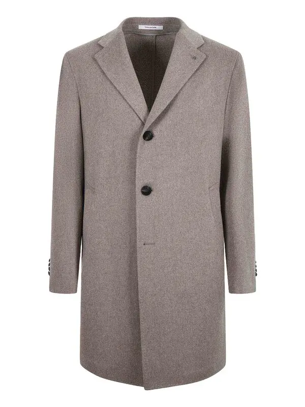 Tagliatore Single Breasted Coat - Beige