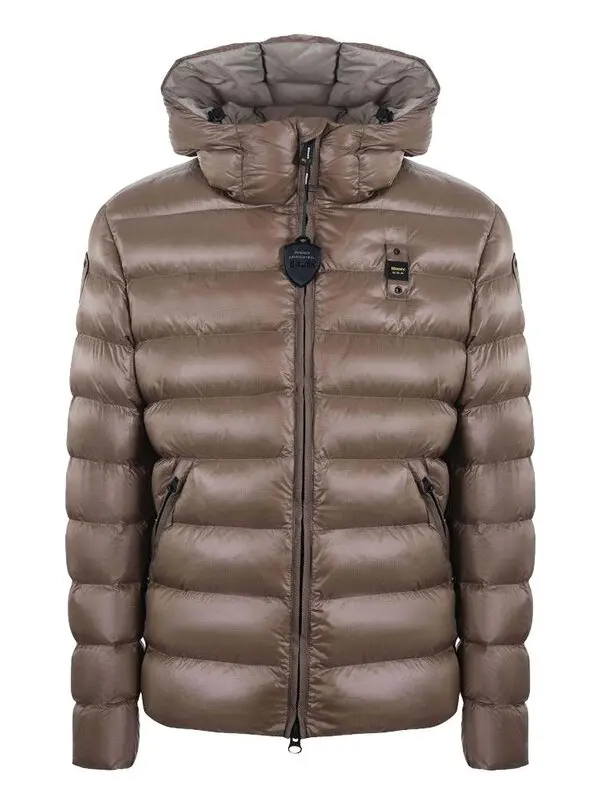 BLAUER. Quilted Ripstop Nylon Jacket - Brown