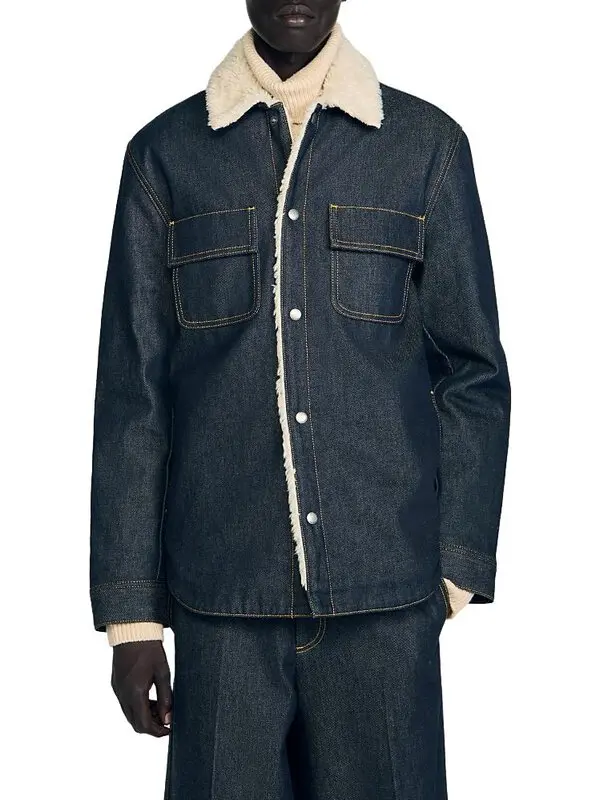 Sandro Denim Overshirt - Raw Denim