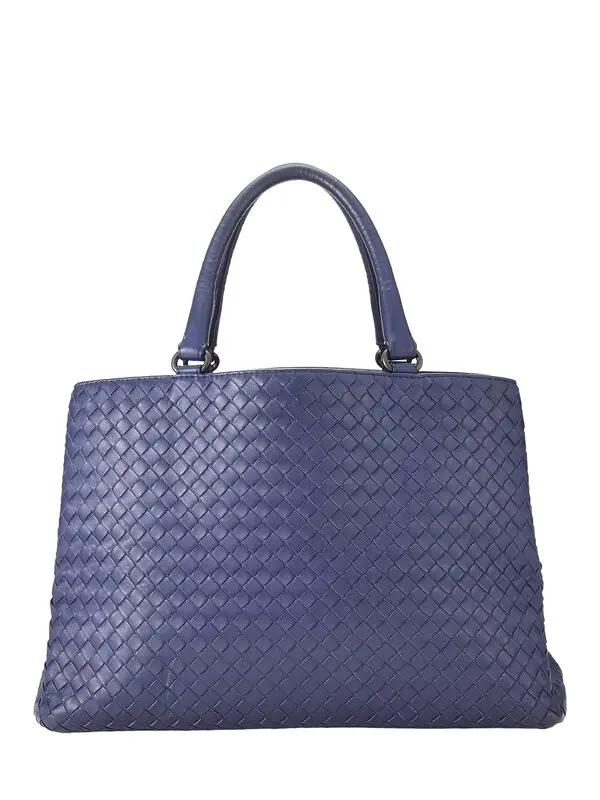 Bottega Veneta Intrecciato Tote - Navy