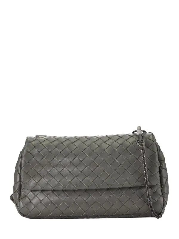 Bottega Veneta Intrecciato Crossbody - Grey
