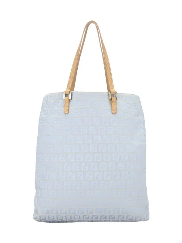 Fendi Zucchino Vertical Tote - Blue