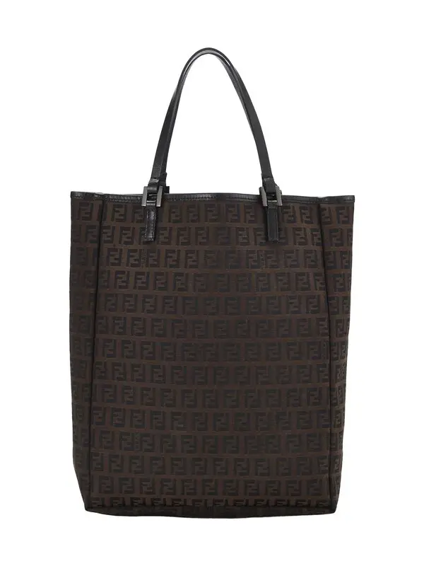 Fendi Zucchino Tote - Brown