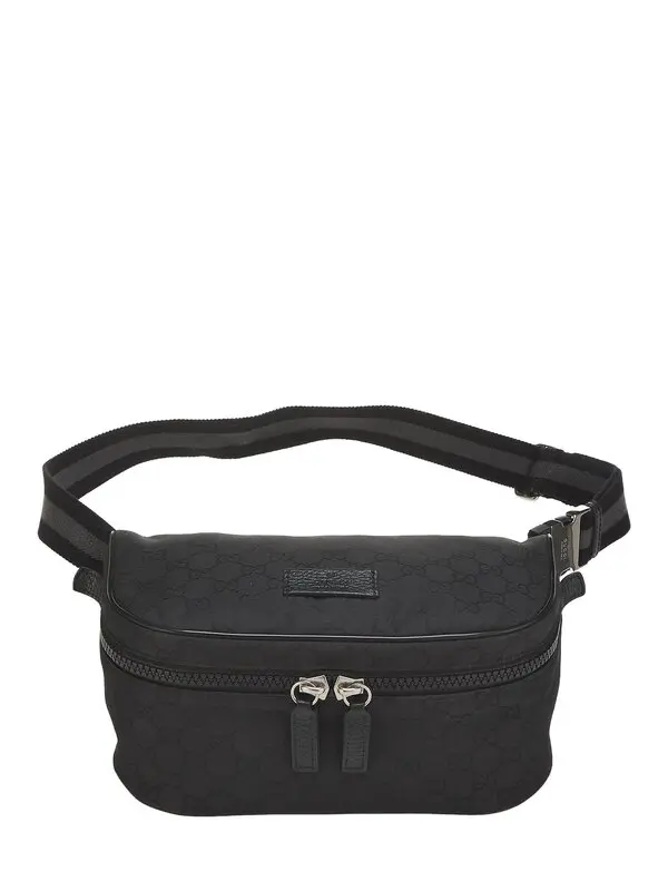 Gucci Gg Waist Pouch - Black