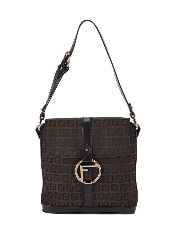 Fendi Zucchino Crossbody - Brown