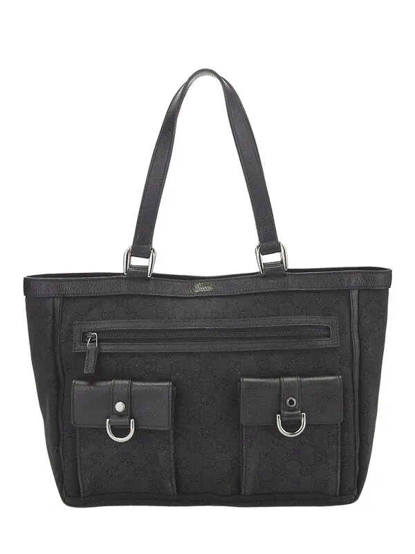 Gucci Gg Abbey Pocket Tote - Black