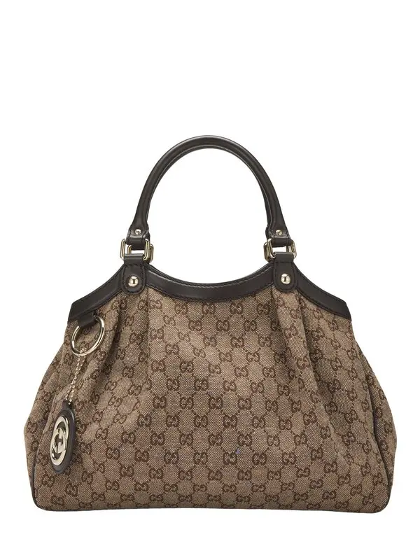 Gucci Original Gg Sukey Tote - Brown