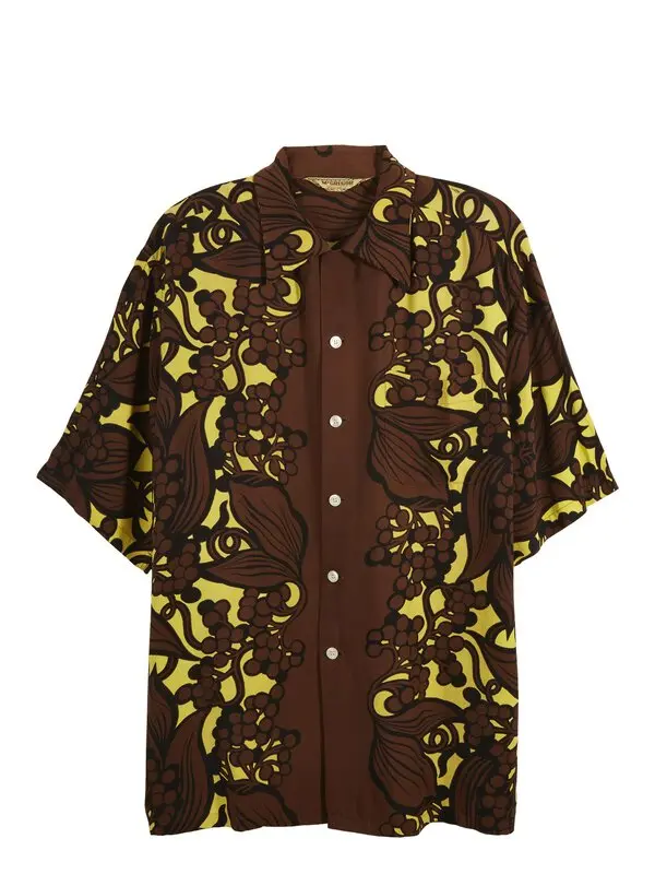 Vintage Mcgregor Graphic Hawaiian Shirt - Brown