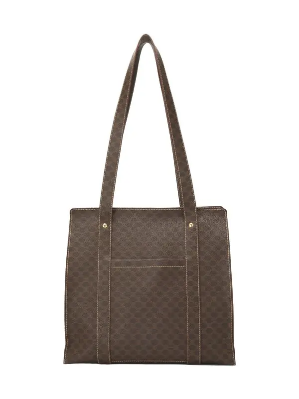 Celine Coated Macadam Tote - Brown