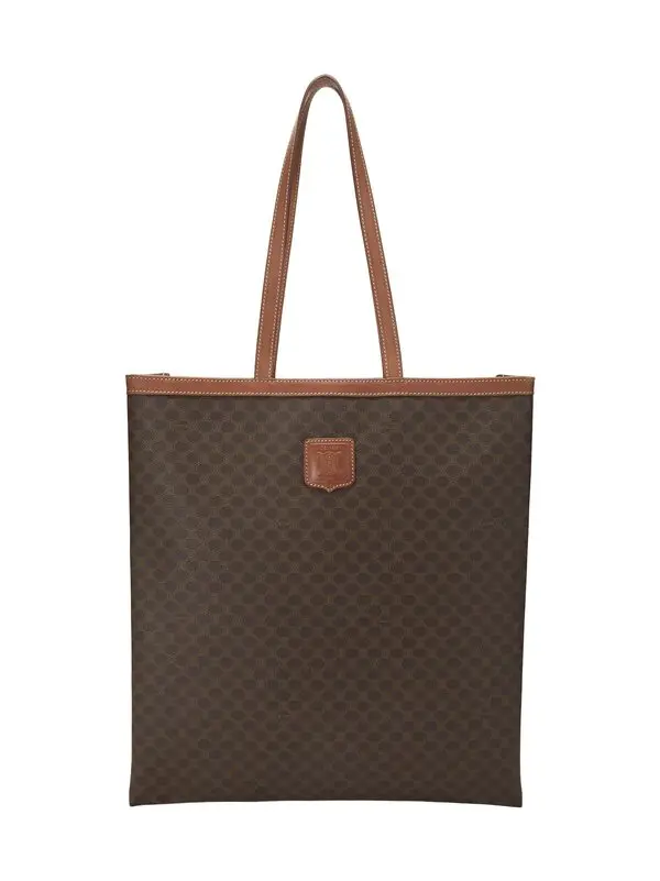 Celine Coated Macadam Tote - Brown