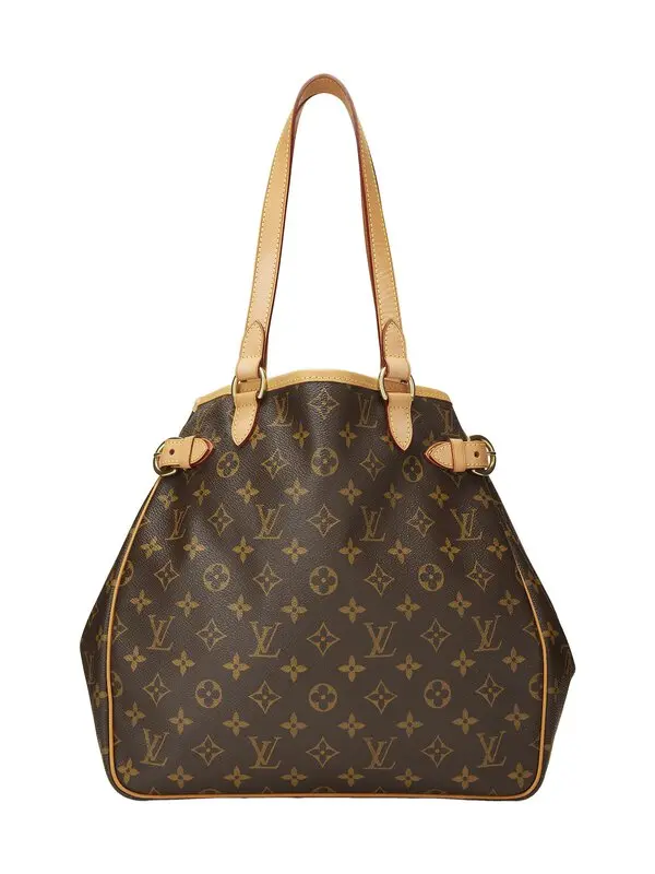 LOUIS VUITTON Monogram Batignolles Vertical Tote - Brown