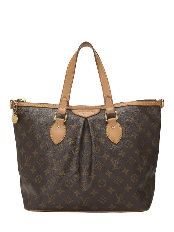 LOUIS VUITTON Monogram Palermo Tote Bag - Brown