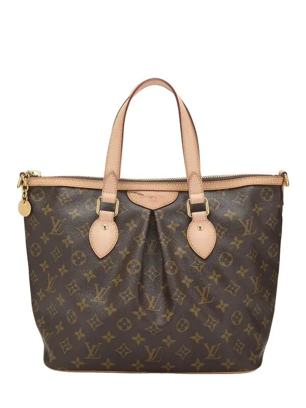 LOUIS VUITTON Monogram Palermo Tote Bag - Brown