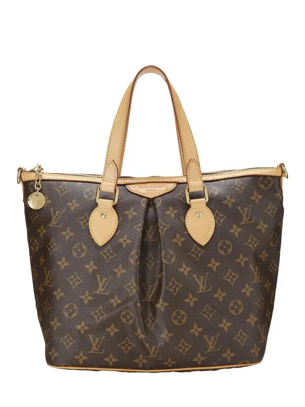 LOUIS VUITTON Monogram Palermo Tote Bag - Brown