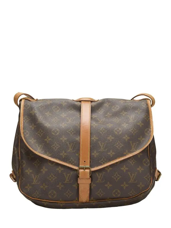 LOUIS VUITTON Monogram Saumur 35 - Brown