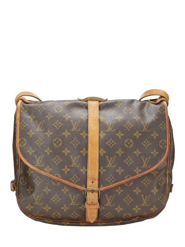 LOUIS VUITTON Monogram Saumur 35 - Brown