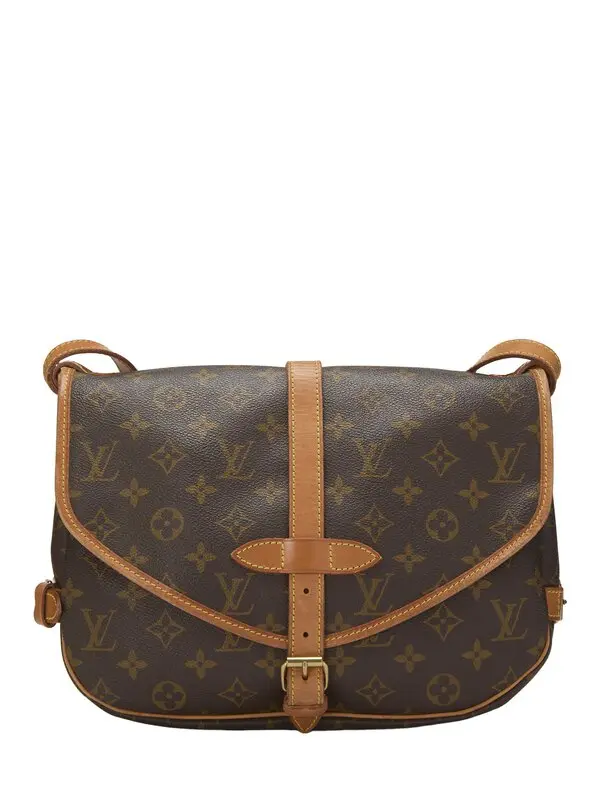 LOUIS VUITTON Monogram Saumur 35 - Brown