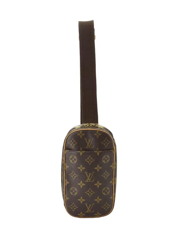 LOUIS VUITTON Monogram Pochette Gange - Brown
