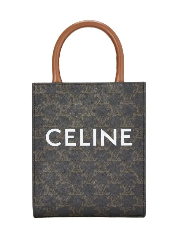 Celine Coated Triomphe Vertical Cabas - Brown