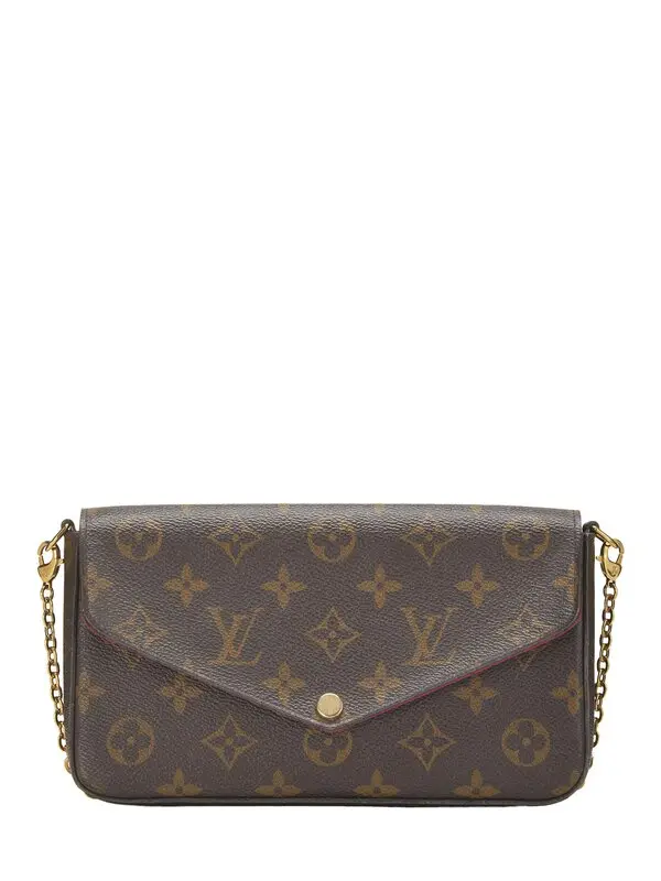 LOUIS VUITTON Monogram Pochette Felicie - Brown