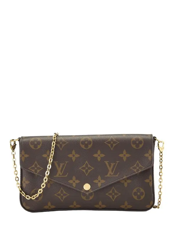 LOUIS VUITTON Monogram Pochette Felicie - Brown