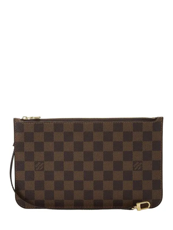 LOUIS VUITTON Damier Ebene Neverfull Pouch Nm - Brown