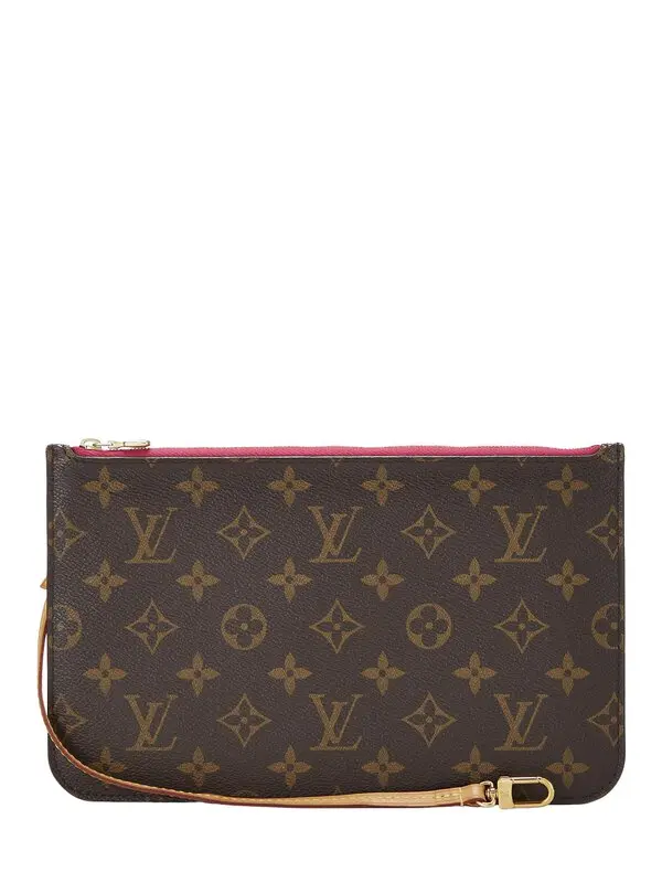 LOUIS VUITTON Monogram Neverfull Pouch - Brown
