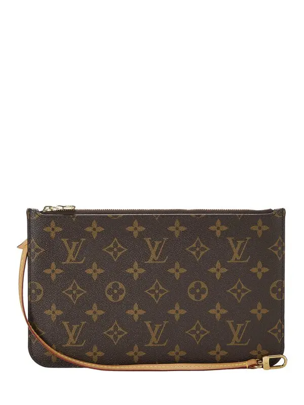 LOUIS VUITTON Monogram Neverfull Pouch - Brown