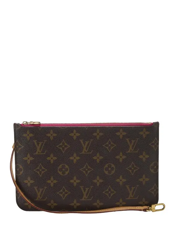 LOUIS VUITTON Monogram Neverfull Pouch - Pink