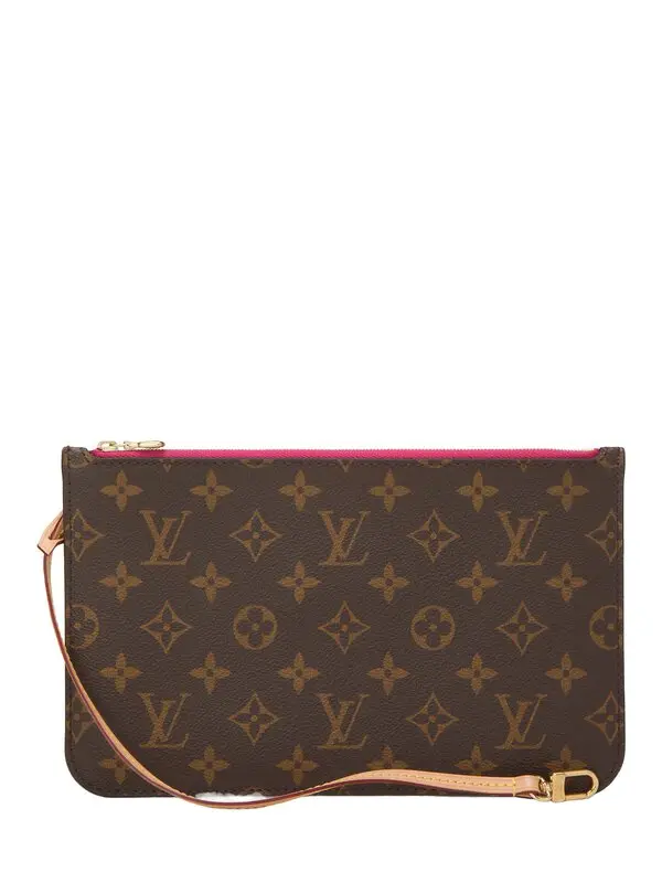 LOUIS VUITTON Monogram Neverfull Pouch - Pink