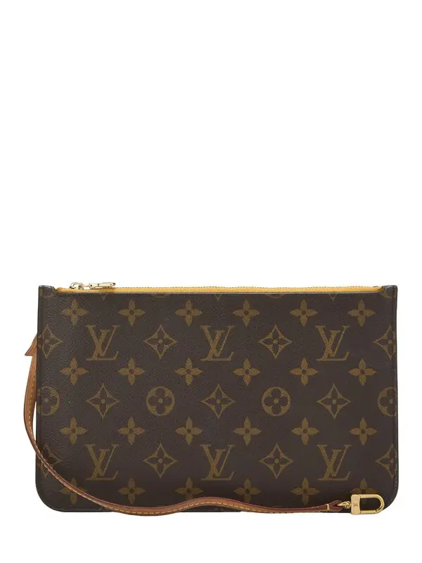 LOUIS VUITTON Monogram Neverfull Pouch - Yellow