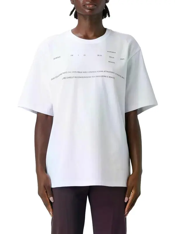 Sportmax Text Graphic T-shirt - White
