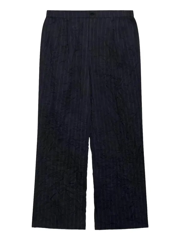 Simkhai Pinstripe Straight Leg Trousers - Black