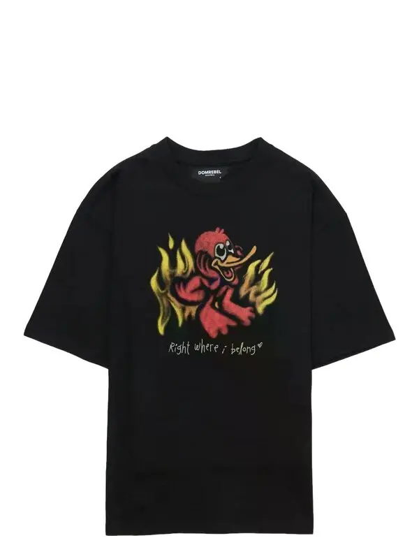 DOMREBEL Inferno T-shirt - Black