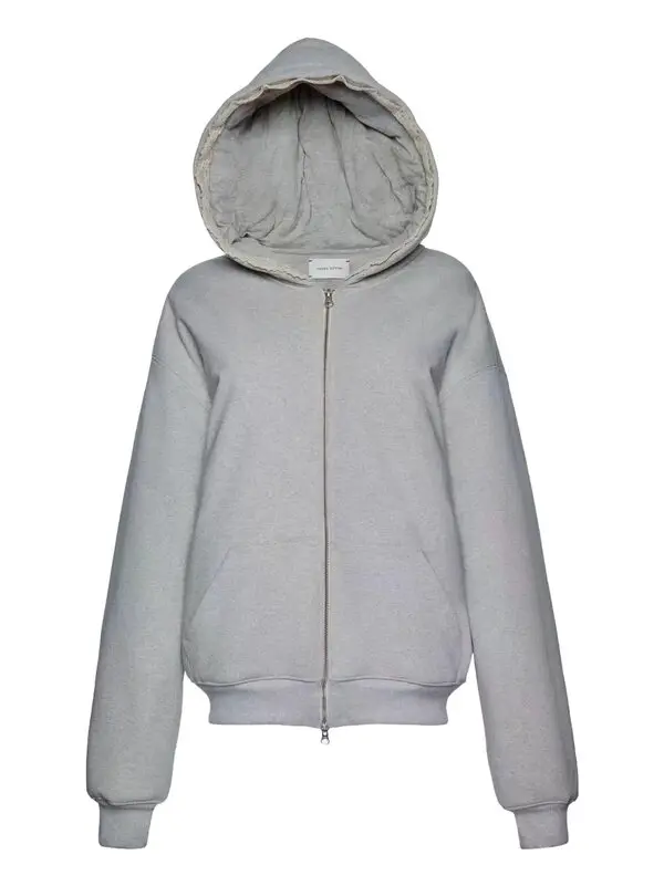 Magda Butrym Lace-trimmed Hoodie - Grey