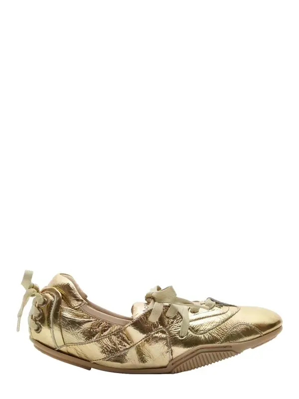 Acne Studios Lace-up Sneakers - Gold